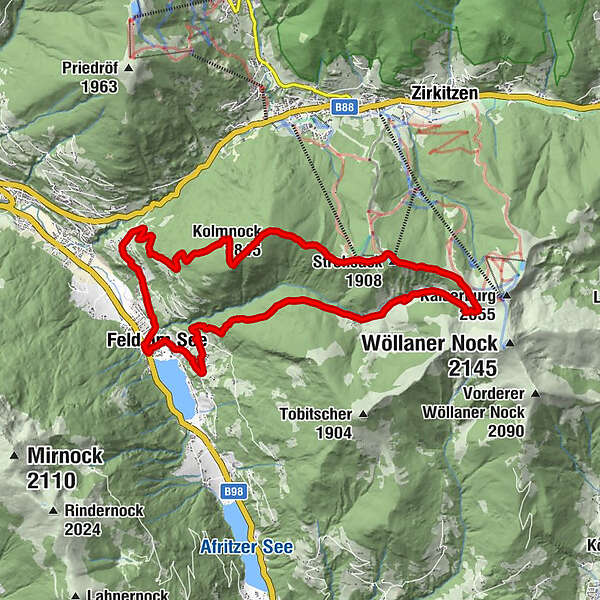 Feld am See - Karlhütte - Strohsack - Kolmnock - BERGFEX - Wanderung ...