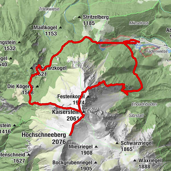 Hochschneeberg über Nandlgrat Bergwandern - BERGFEX - Wanderung - Tour ...