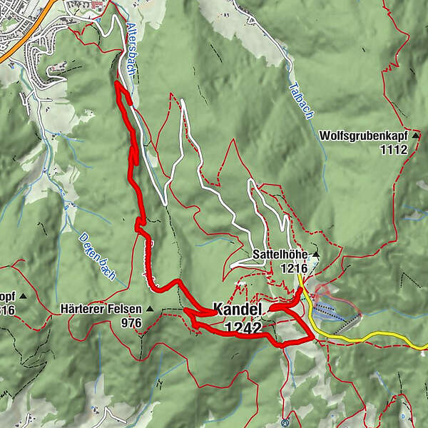 Kandel - Gummenhütte Fensterliwirt - Waldkirch - BERGFEX - Wanderung ...
