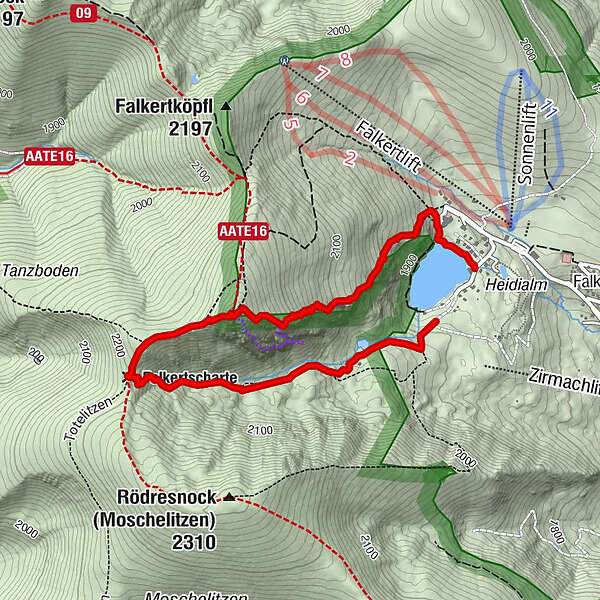 Falkert vom Heidi Alm - BERGFEX - Wanderung - Tour Kärnten