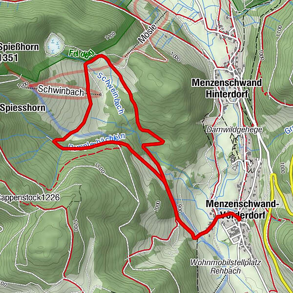 Sägenwald-Remplen - BERGFEX - Winterwandern - Tour Baden-Württemberg
