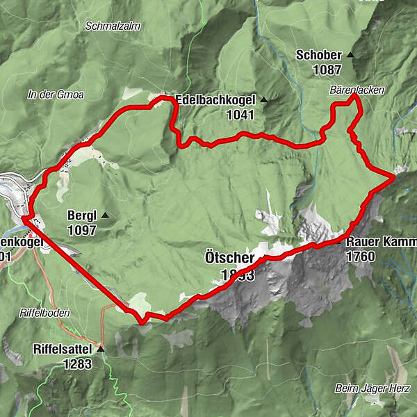 Lackenhof Weitental Raneck Rauer Kamm Großer Ötscher Sessellift ret ...