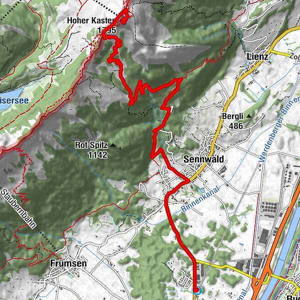Salez-Sennwald - Alp Rohr - Hoher Kasten - BERGFEX - Wanderung - Tour ...