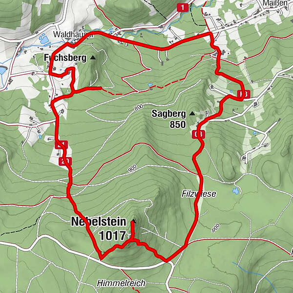 Gemeinde Moorbad Harbach - Sagberg - Nebelsteinhütte - Nebelstein ...