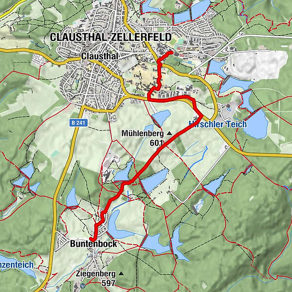 Buntenbock - Mühlenberg - Clausthal-Zellerfeld - BERGFEX - Wanderung ...