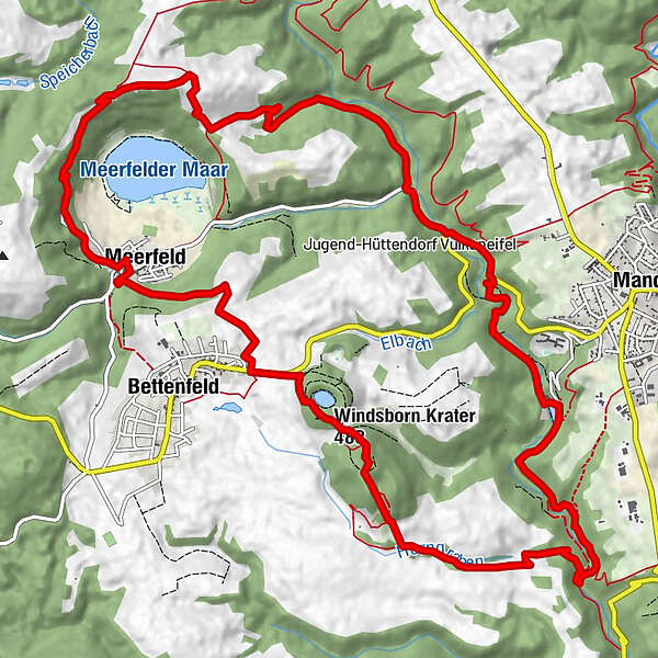 Eifel dag 1: Meerfeld - Heidsmühle - Mosenberg - BERGFEX - Wanderung ...