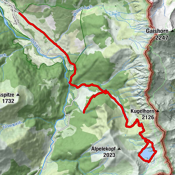 Schrecksee - BERGFEX - - Itinéraire Bavière