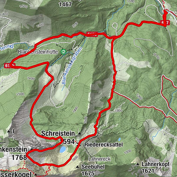 Rottach-Egern - Blankenstein - Plankensteinnadel - Blankensteinsattel ...