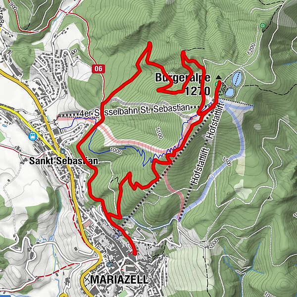 Mariazell - Berggasthof - Bürgeralpe - Edelweißhütte - BERGFEX ...