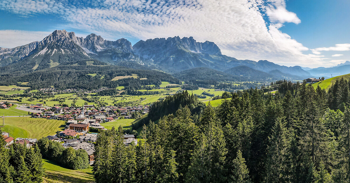 BERGFEX: Panoramakarte Ellmau: Mapa Ellmau - Alm - Ellmau