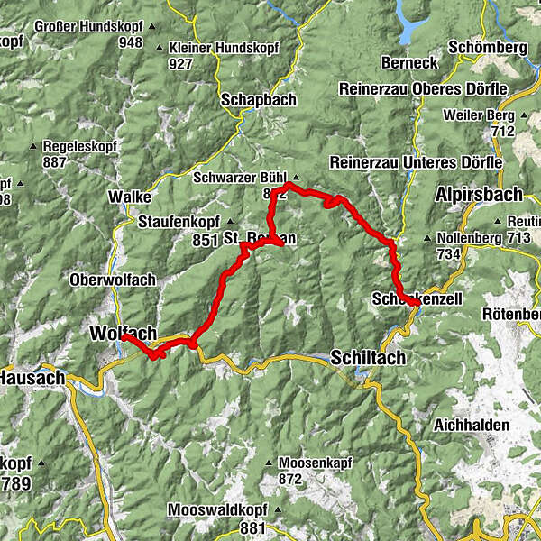 Kinzigtal - Kinzigtäler Jakobusweg , 2. Etappe - BERGFEX - Wanderung ...