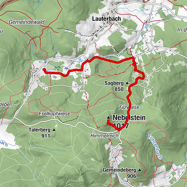 Nebelsteinhütte - Sagberg - Nebelstein - Pension Nordwald - BERGFEX ...