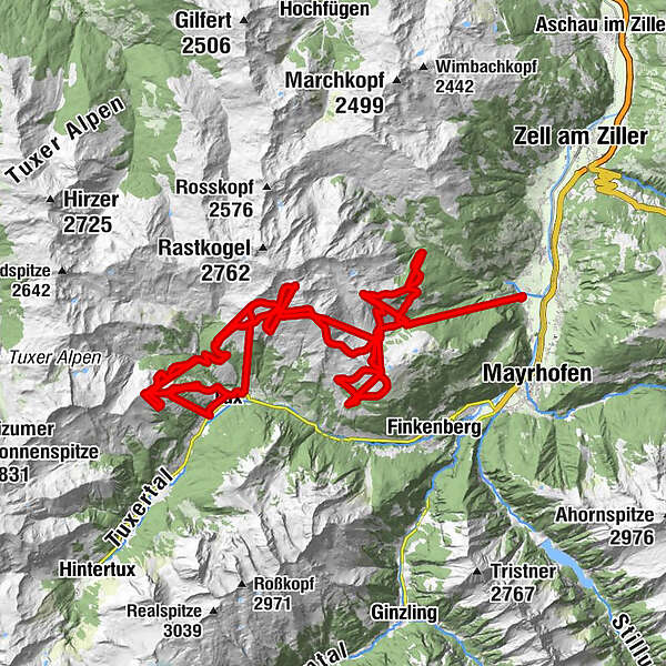 Penken Mayrhofen - Pisteln - BERGFEX - Sonstiges - Tour Tirol