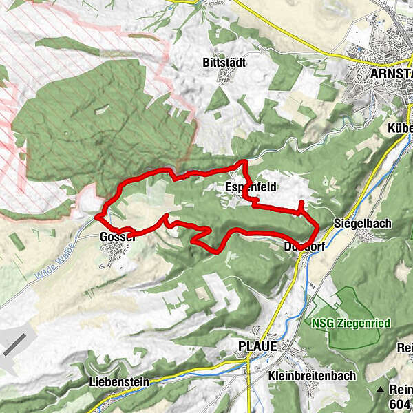 Jonastal - BERGFEX - Wanderung - Tour Thüringen
