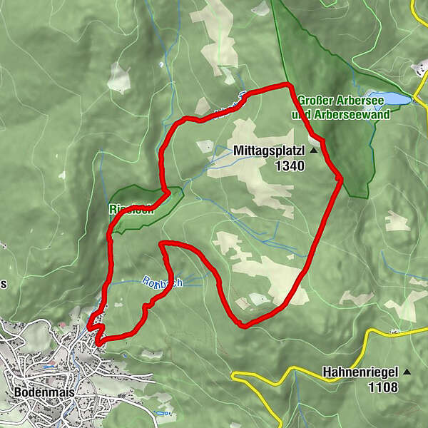 Um Zwölfe am Mittagsplatzl - BERGFEX - Wanderung - Tour Bayern