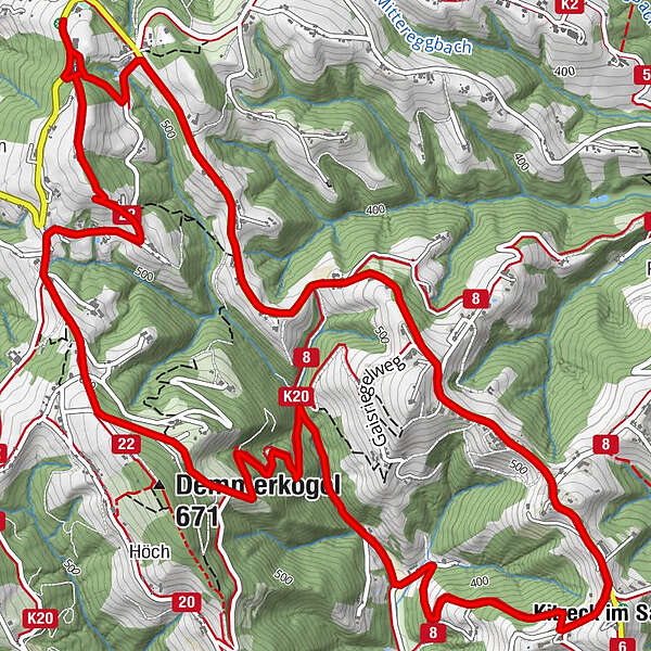 Sankt Andrä-Höch - Sausalerhof - Demmerkogel - Kitzeck im Sausal - BERGFEX - Wanderung - Tour ...