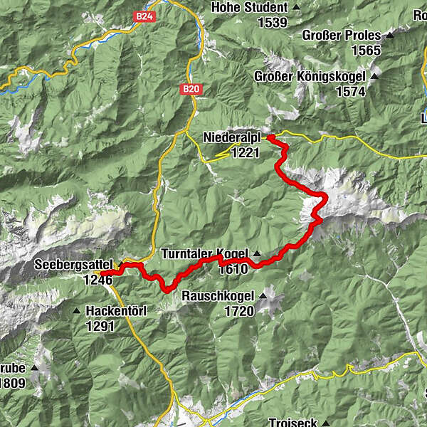 05 NSWWW Seewiesen-Niederalpl - BERGFEX - Fernwanderweg - Tour Steiermark