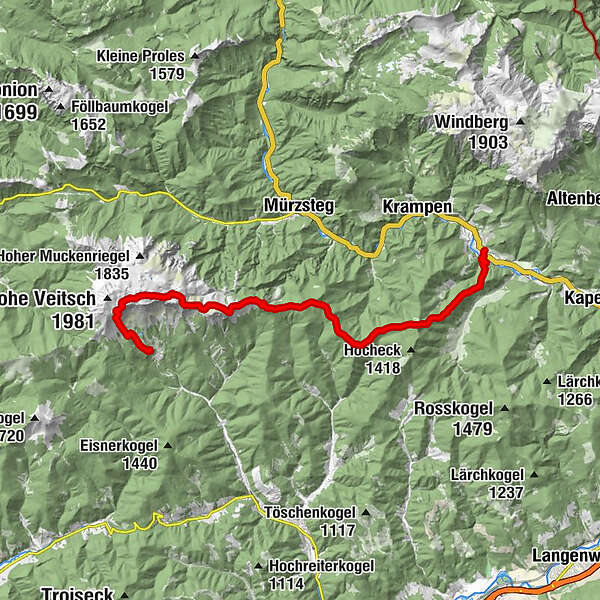 Neuberg an der Mürz - Schoberstein - Ramkogel - Alpengasthof Scheikl ...