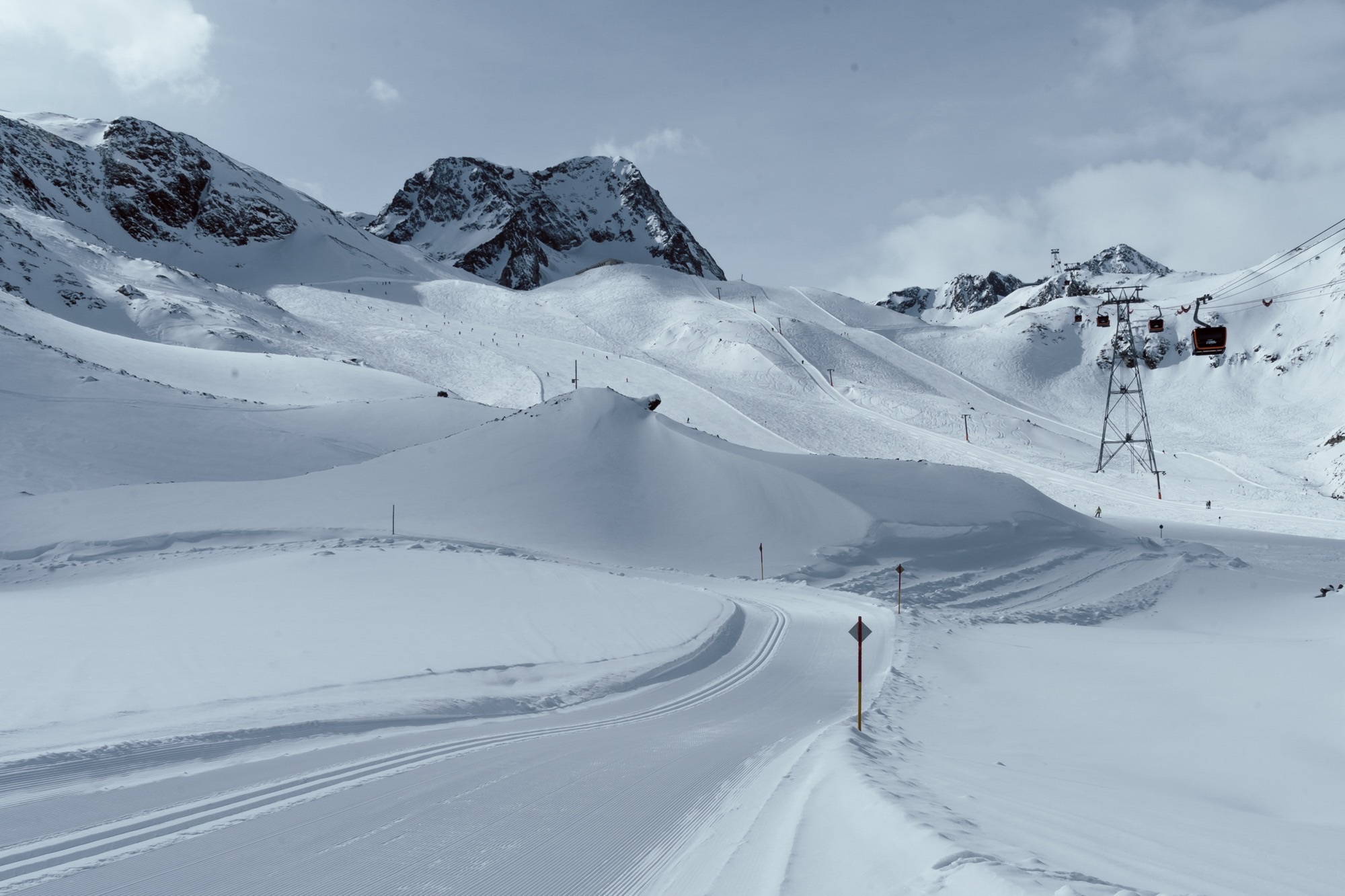 BERGFEX: Loipenplan Stubaier Gletscher: Langlaufen Stubaier Gletscher