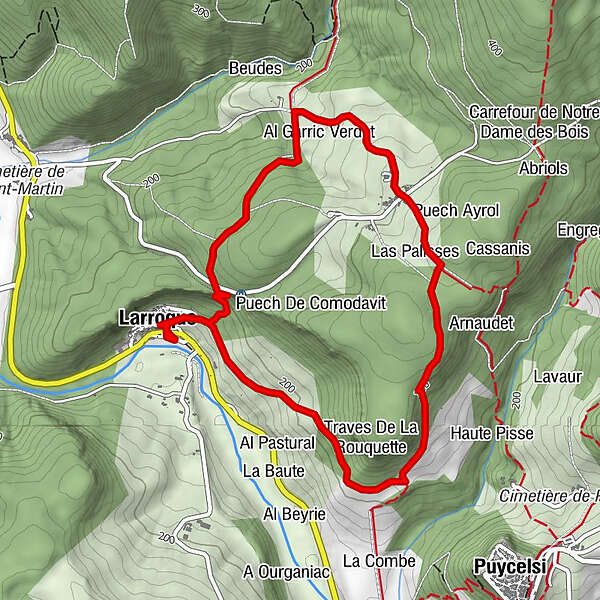 Sentier de Mespel - BERGFEX - Wanderung - Tour Okzitanien