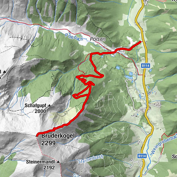 Pölstal - Bruderkogel - Salzlecken - BERGFEX - Wanderung - Tour Steiermark