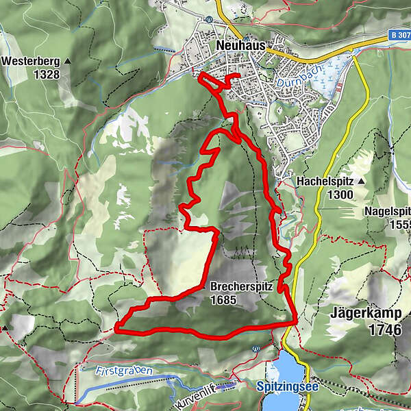 Neuhaus - Brecherspitz - Brecherspitz Vorgipfel - Spitzingsattel ...