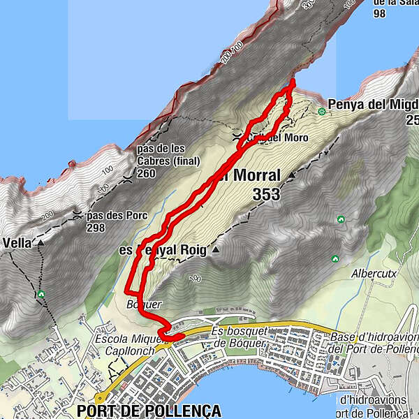 Wanderung Cala Bóquer Pollença, Mallorca - BERGFEX - Turistika ...