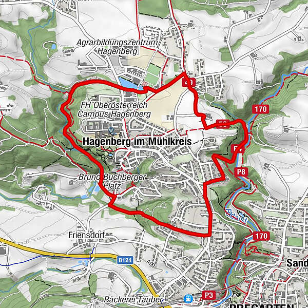 Pregarten - Hagenberg im Mühlkreis - BERGFEX - Wanderung - Tour ...