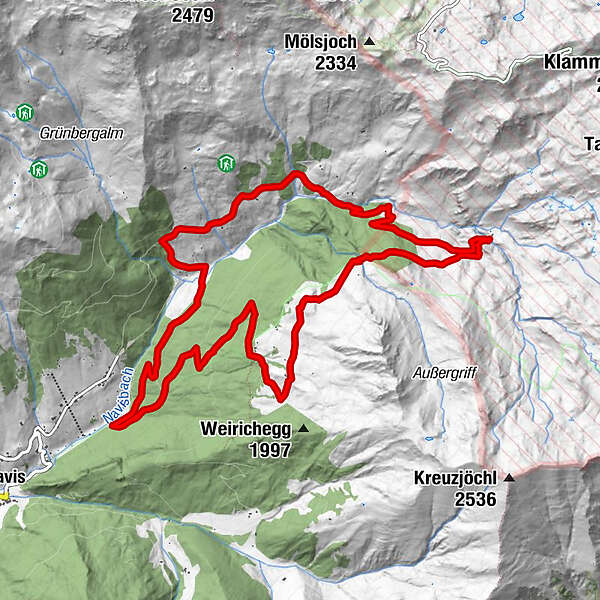 Navis, Naviser Almenrunde - BERGFEX - Wanderung - Tour Tirol