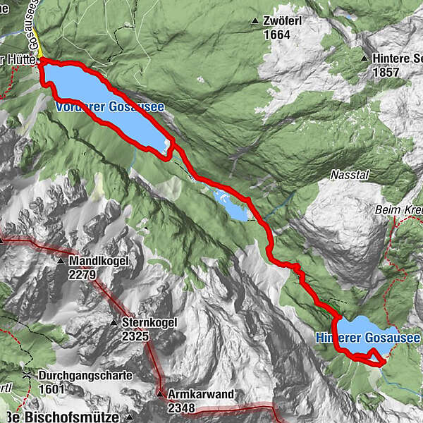 Gosausee and Hinter Gosausee Loop - BERGFEX - Wandelen - Tocht Opper ...