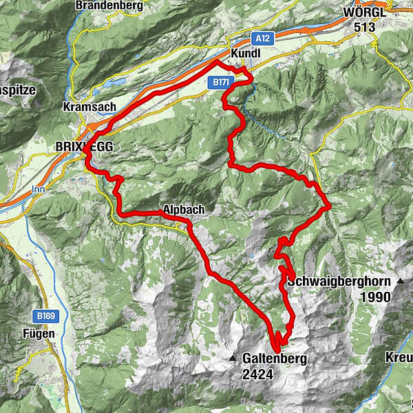 Auffach - BERGFEX - Mountainbike - Tour Tirol