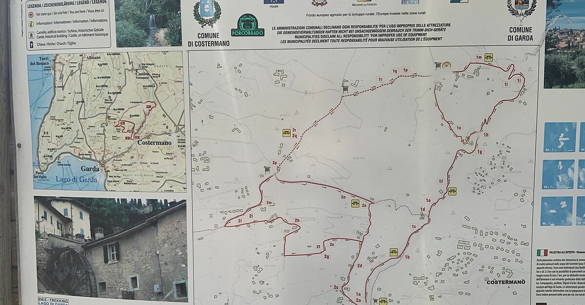 Castion Veronese Rundweg - BERGFEX - Wanderung - Tour Venetien