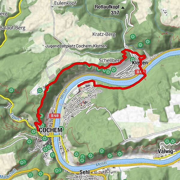 Cond Klotten Cochem - BERGFEX - Wanderung - Tour Rheinland-Pfalz