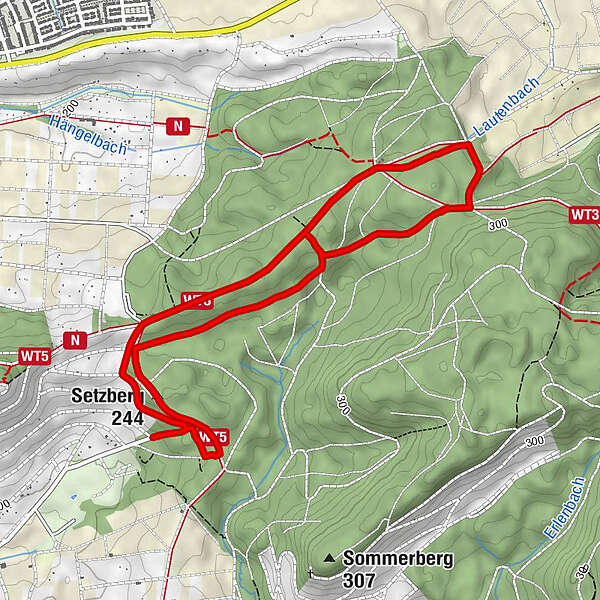 Erlenbach - Setzberg - BERGFEX - Wanderung - Tour Baden-Württemberg