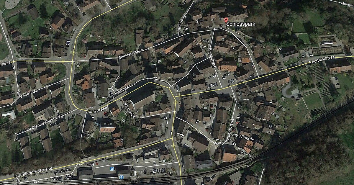 2001004 Andelfingen Schloss 1,1 km + 41 m -16 m - BERGFEX - Wanderung ...