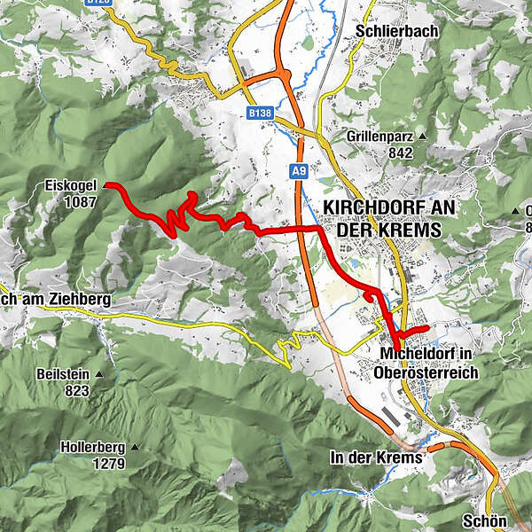 Inzersdorf im Kremstal - Lauterbach - Eiskogel - BERGFEX - Wanderung ...