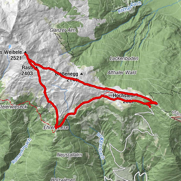 Hochsteinhütte - Hochstein - Böses Weibele - Gemeinde Assling - BERGFEX ...