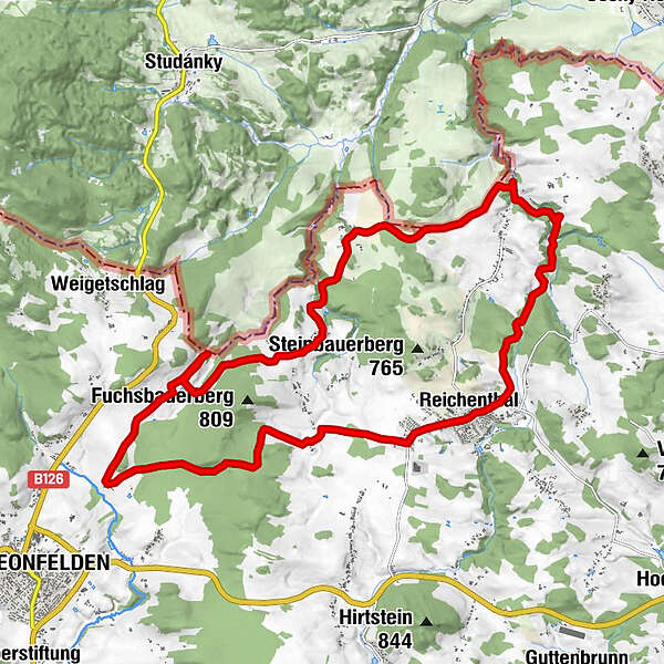 Reichenthal,Bad Leonfelden - BERGFEX - Wanderung - Tour Oberösterreich