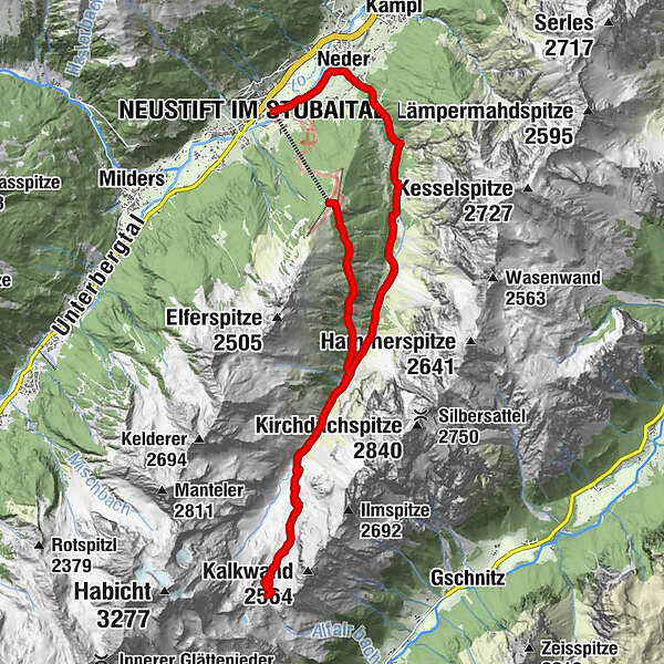 Panoramabahn Elfer - Innsbrucker Hütte - Herzebener Almwirt - Neustift ...