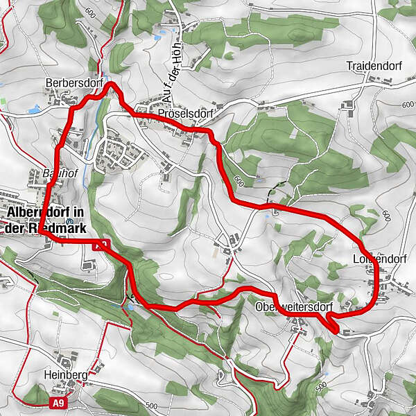 A2 Rundweg über Oberweitersdorf und Loitzendorf - BERGFEX - Wanderung ...
