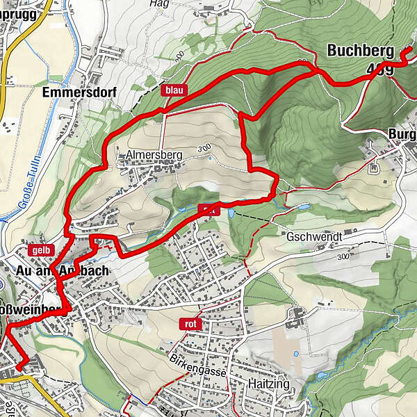 Neulengbach - Au am Anzbach - Buchberg - Schutzhaus am Buchberg ...