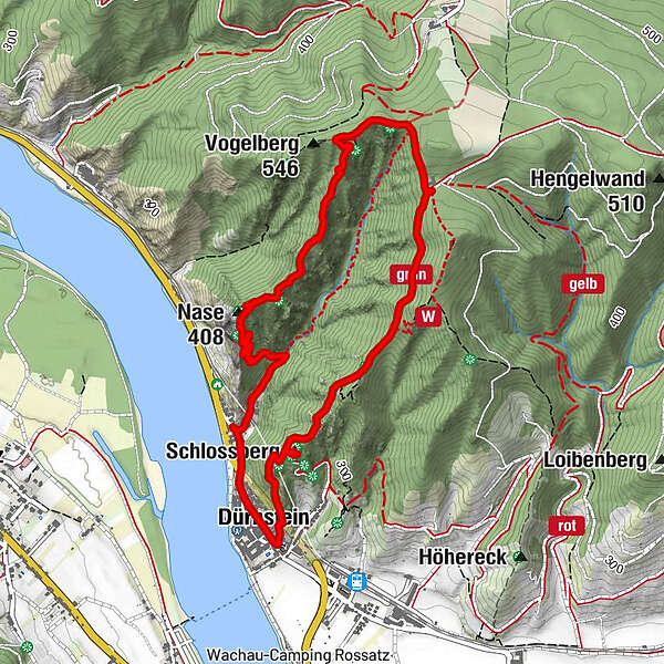 Dürnstein - Nase - Vogelberg - Schlossberg - BERGFEX - Wanderung - Tour ...