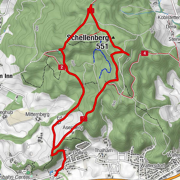Simbach am Inn - Ed - Schellenberg - Schellenberghaus - BERGFEX ...