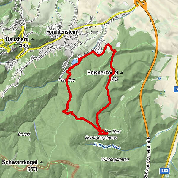 Stausee Forchtenstein,Marzen Narr - BERGFEX - Wanderung - Tour Burgenland