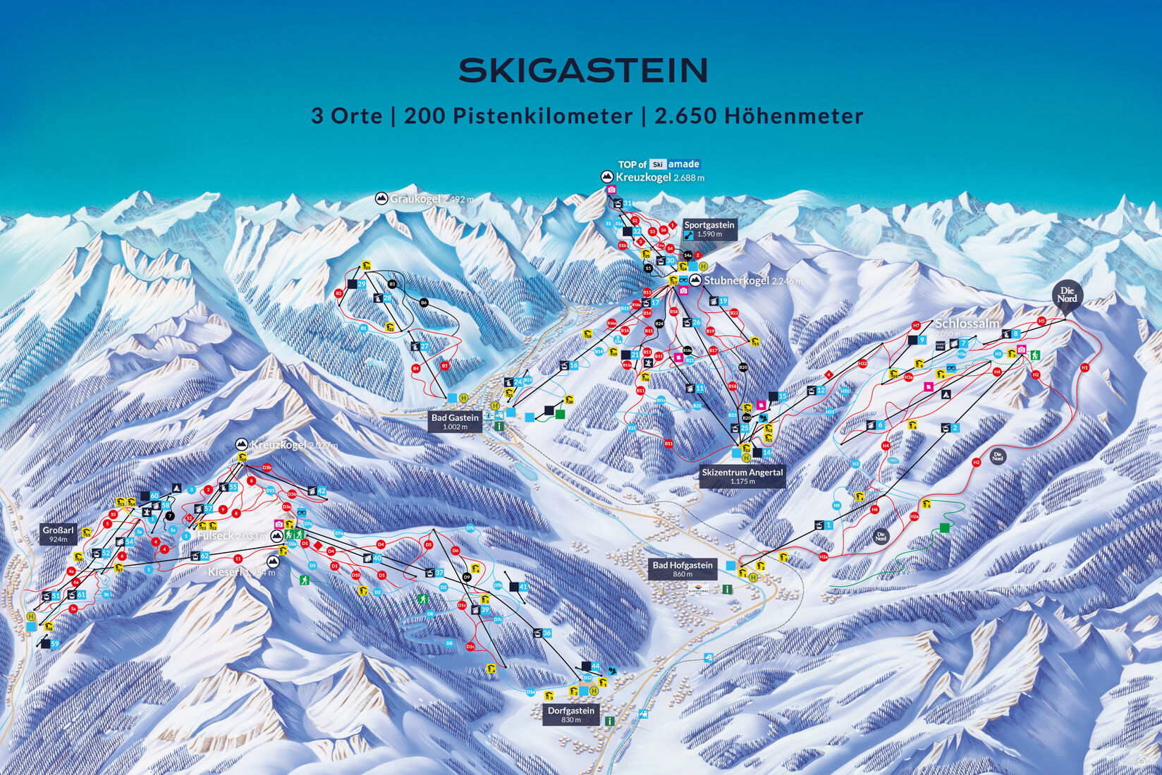 BERGFEX: Skiregion Skigastein - Skiurlaub Skigastein