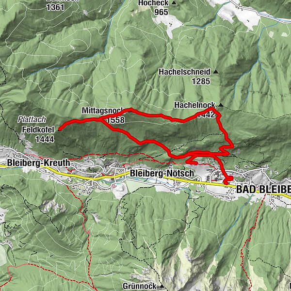 Paternion - Mittagsnock - Feldkofel - Bad Bleiberg - BERGFEX ...