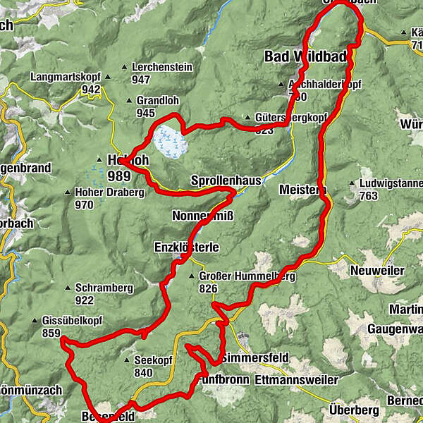 Enzklösterle: Große Runde zur kleinen Enz - BERGFEX - Radfahren - Tour ...