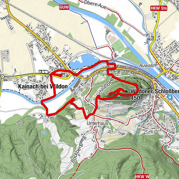 Wildon - Kainach bei Wildon - Wildoner Schloßberg - BERGFEX - Wanderung ...