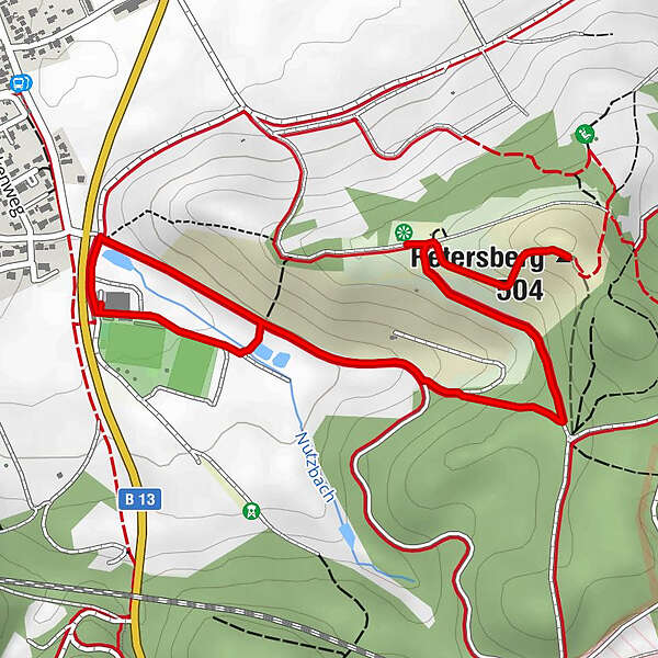 Monte Pedro - Petersberg - Marktbergel - BERGFEX - Wanderung - Tour Bayern