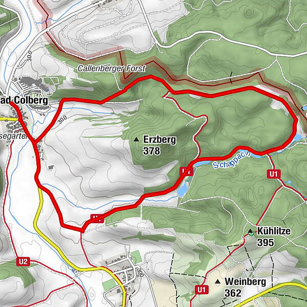 Bad Colberg - St. Katharina - BERGFEX - Wanderung - Tour Thüringen